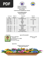 Grade 3 Class Program 2022-2023 | PDF | Schools | Learning