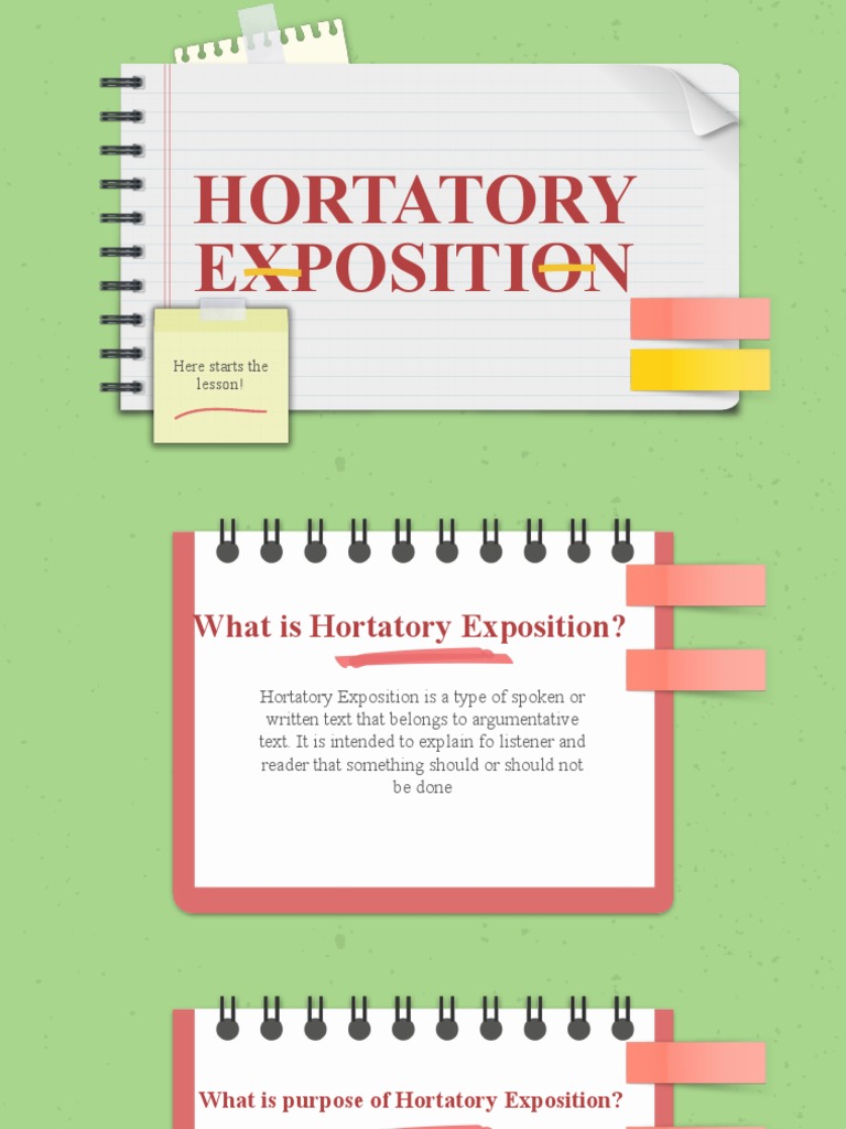 Understanding Hortatory Exposition | PDF