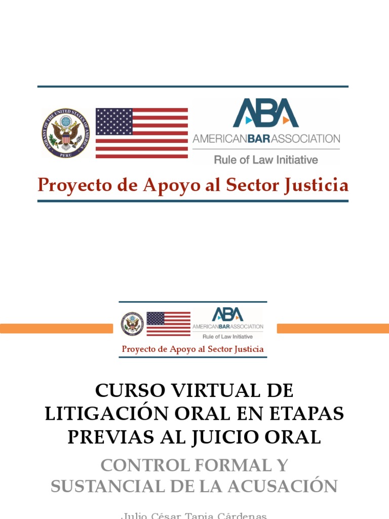 Control Formal Y Sustancial De La Acusación Pdf Fiscal Derecho Penal
