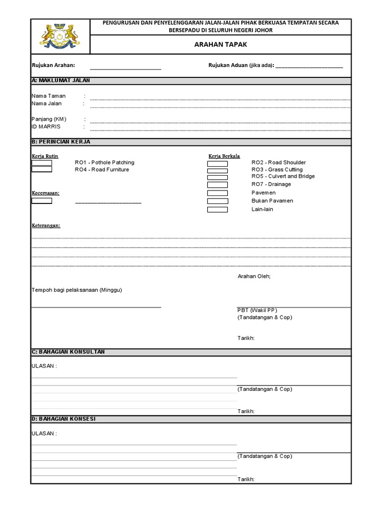 01 Borang SI PBT (New) | PDF