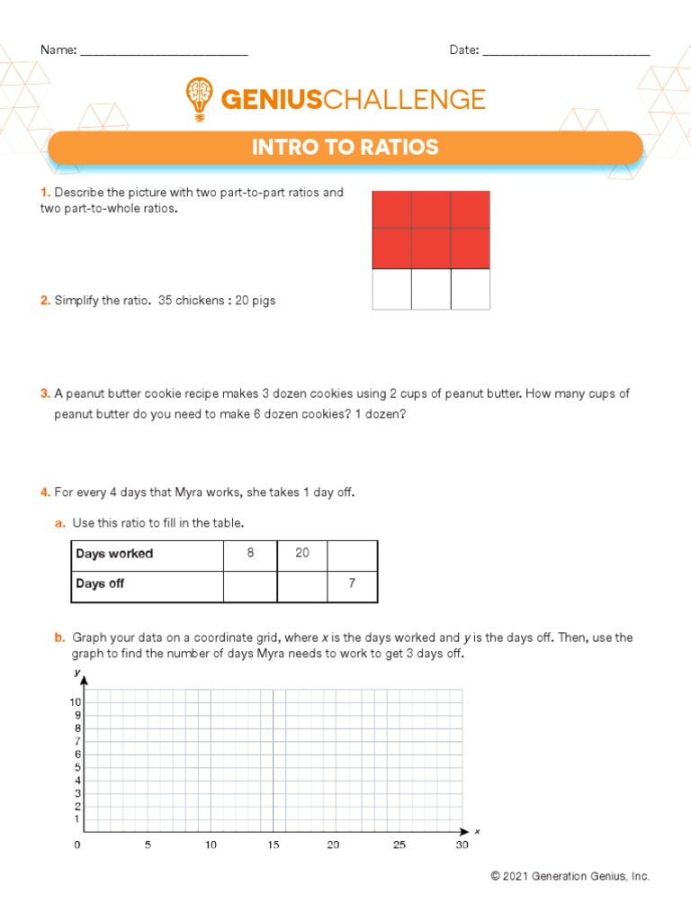 GG Intro To Ratios Quiz | PDF