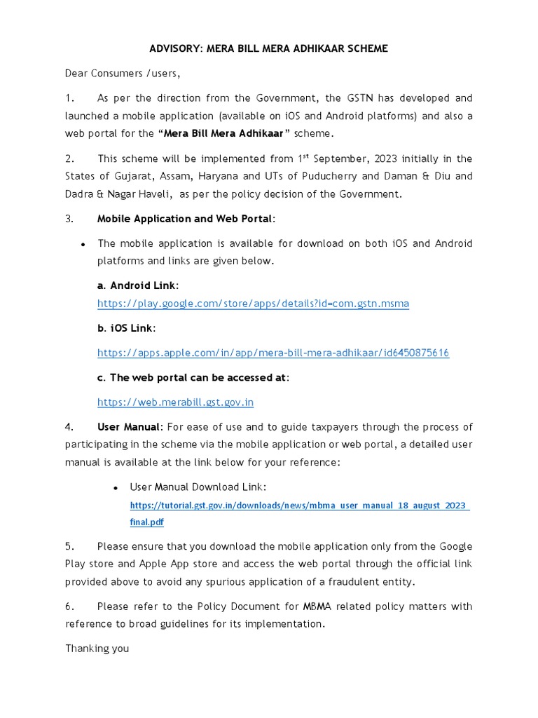 Advisory MBMA 24 August 2023 | PDF