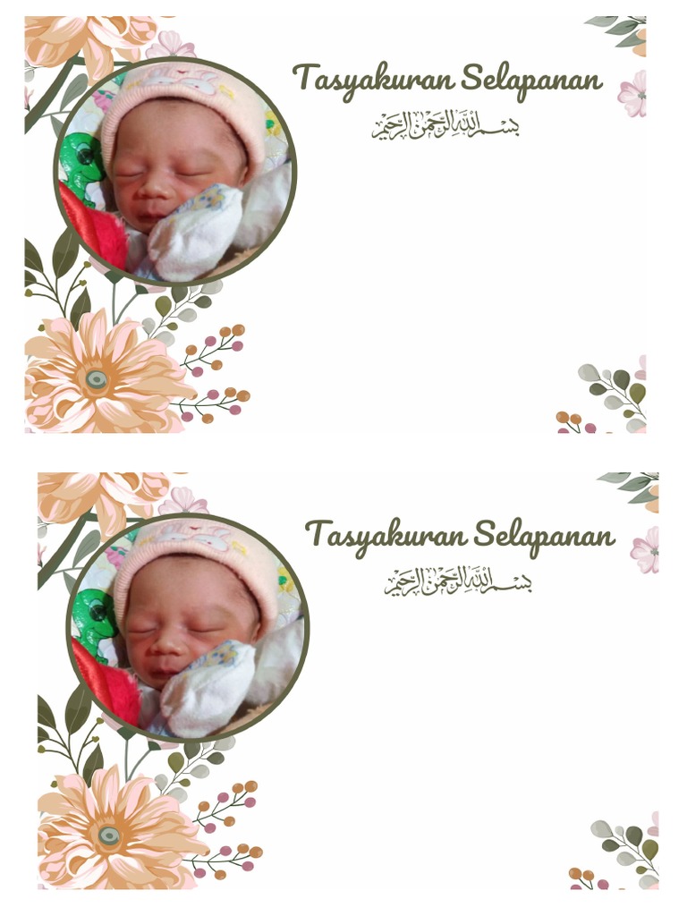 Tasyakuran Selapanan | PDF