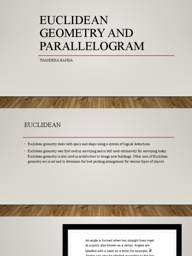 Euclidean Geometry | PDF | Teaching Methods & Materials