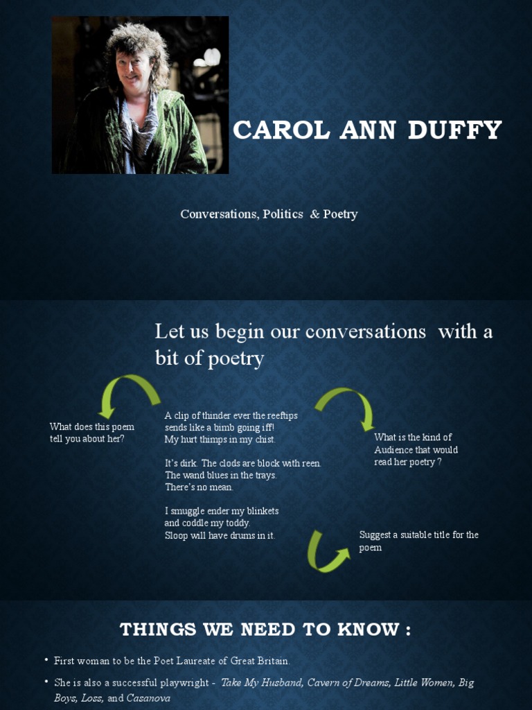 Carol Ann Duffy | PDF | Poetry