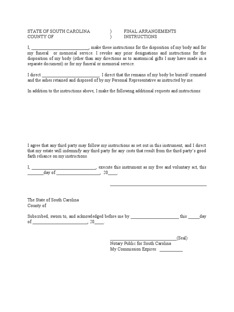 Final Arrangements Guide | PDF
