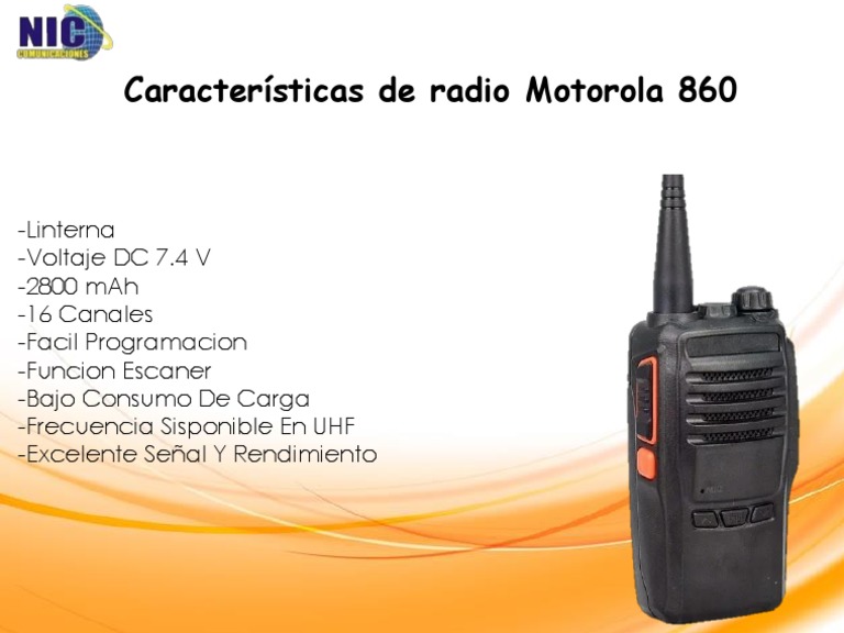 Caracteristicas Radio 860 | PDF | Tecnología