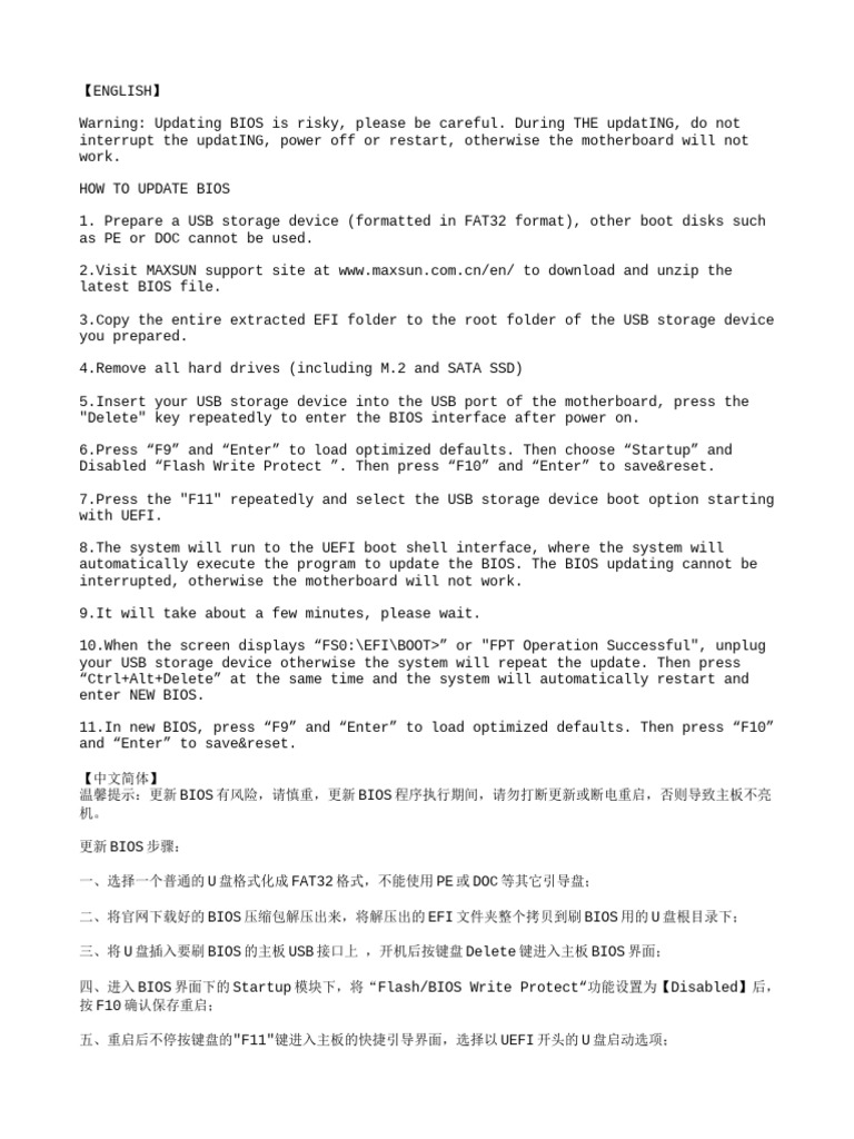 Shell Update BIOS | PDF