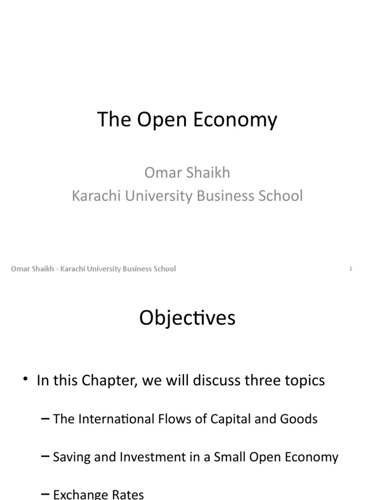 Chapter 6 The Open Economy Pdf Balance Of Trade Exchange Rate