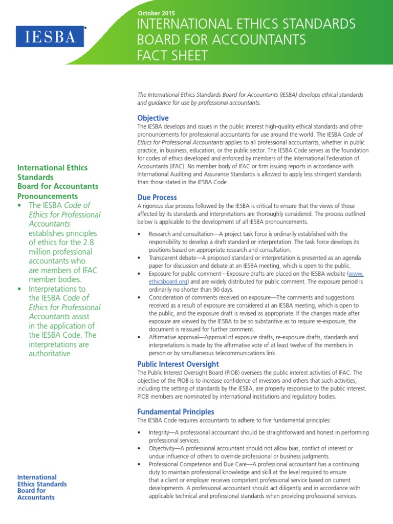 IESBA | Download Free PDF | Accounting | Confidentiality