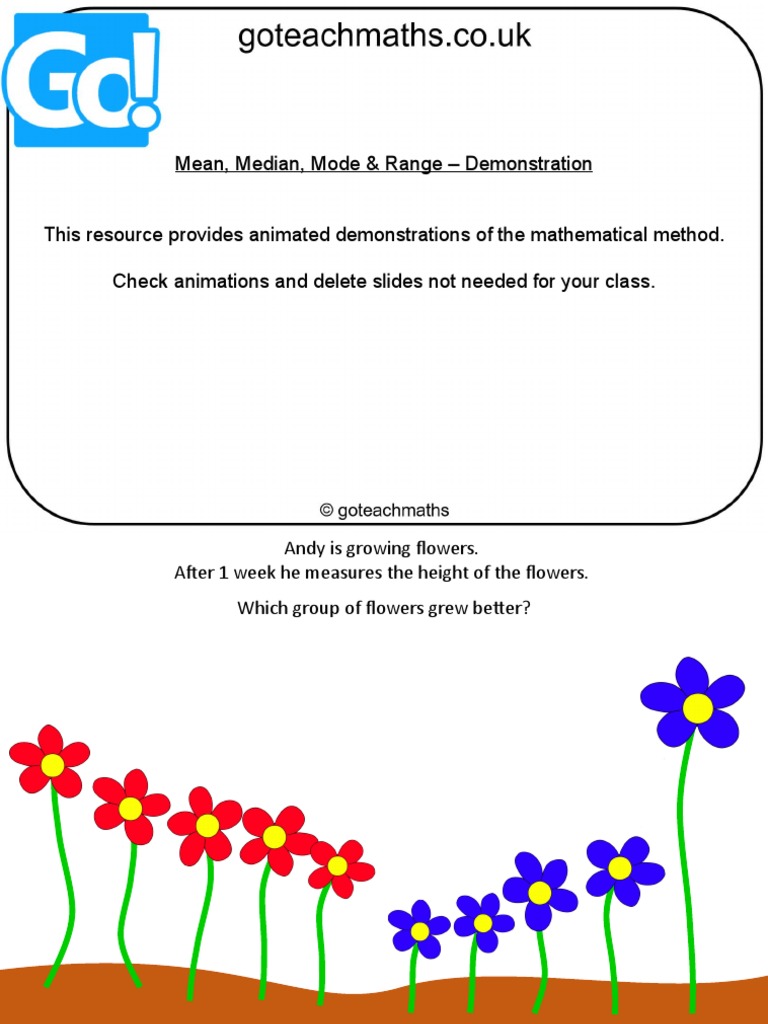 Averages: Mean, Median, Mode, Range Guide | PDF | Arithmetic Mean | Mean