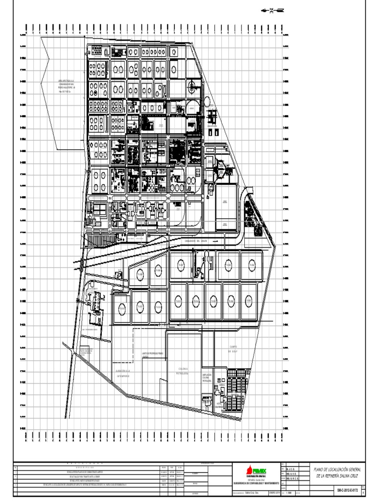 Plot Plan Refineria Loc Gral 28 Plantas de Proceso Sin Capas-Plano ...