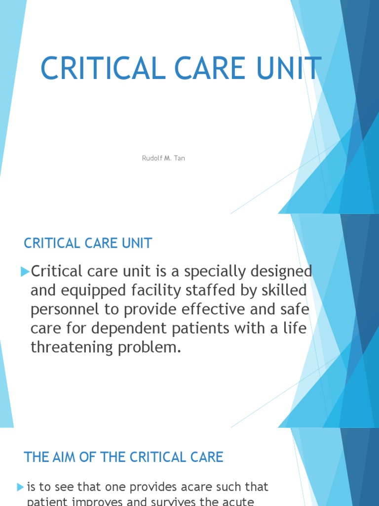 2 Critical Care Unit | PDF | Intensive Care Medicine | Intensive Care Unit