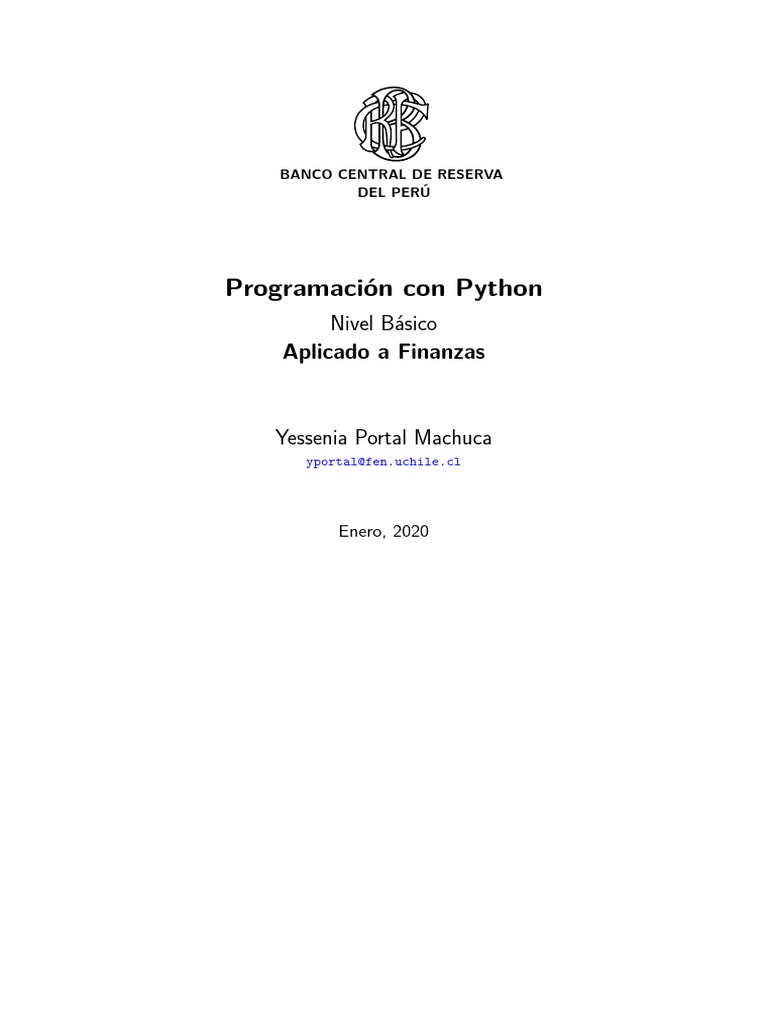 Manual Python Básico Pdf Python Lenguaje De Programación Informática