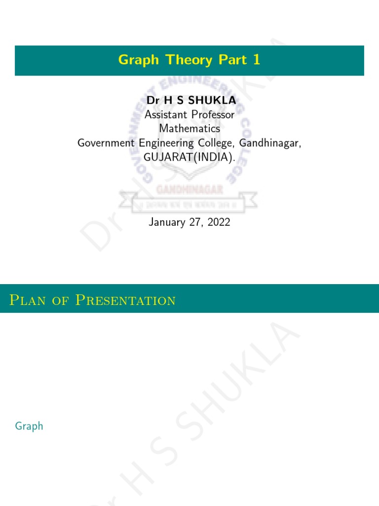 Student Material Graph Theory Part 1 | PDF | Vertex (Graph Theory ...
