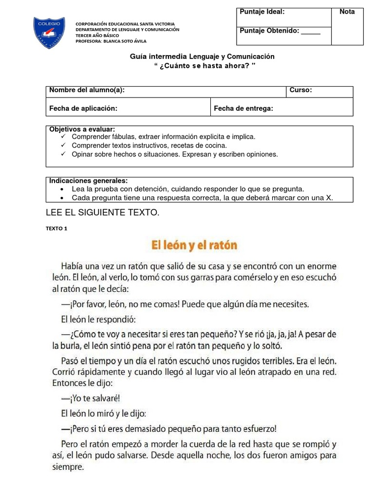 Leng Ev U2 3a Sem4 03-07agosto | PDF