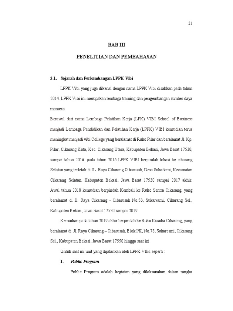 Bab III Pembahasan Kinerja Karyawan | PDF | Bisnis