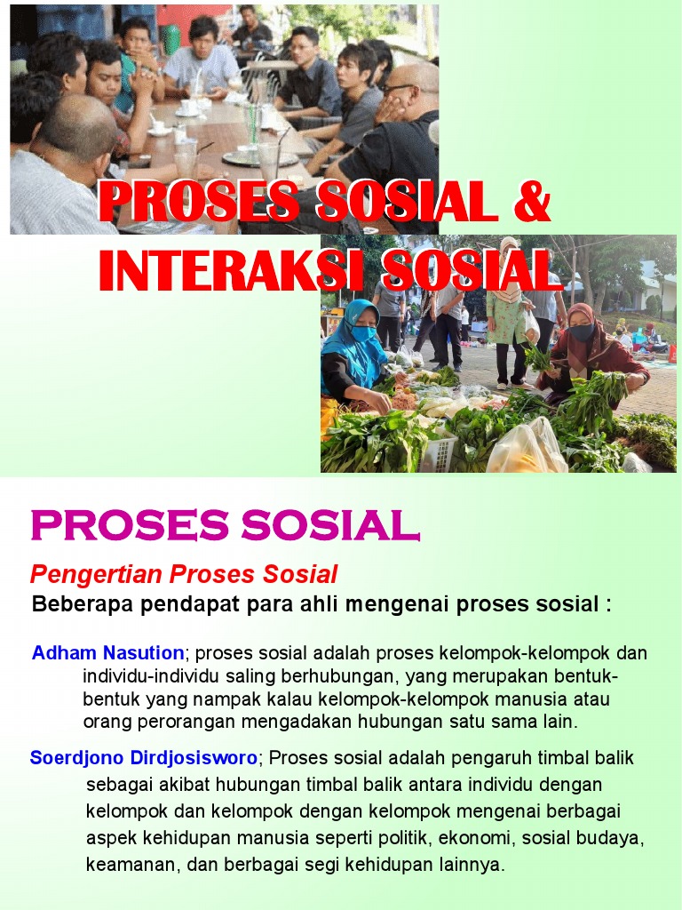01-Proses & Interaksi Sosial | PDF
