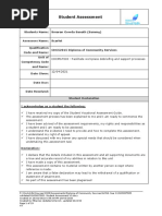 CHCCOM002 - COMMUNICATION - ASSESSMENT TASK 1 & 2 - Answers | PDF | Communication | Conflict ...