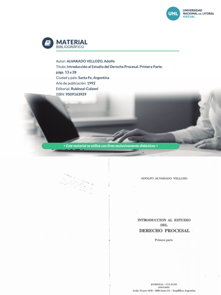 ALVARADO VELLOSO - Introduccion Al Estudio Del Derecho Procesal - Tema 1 | PDF | Realidad