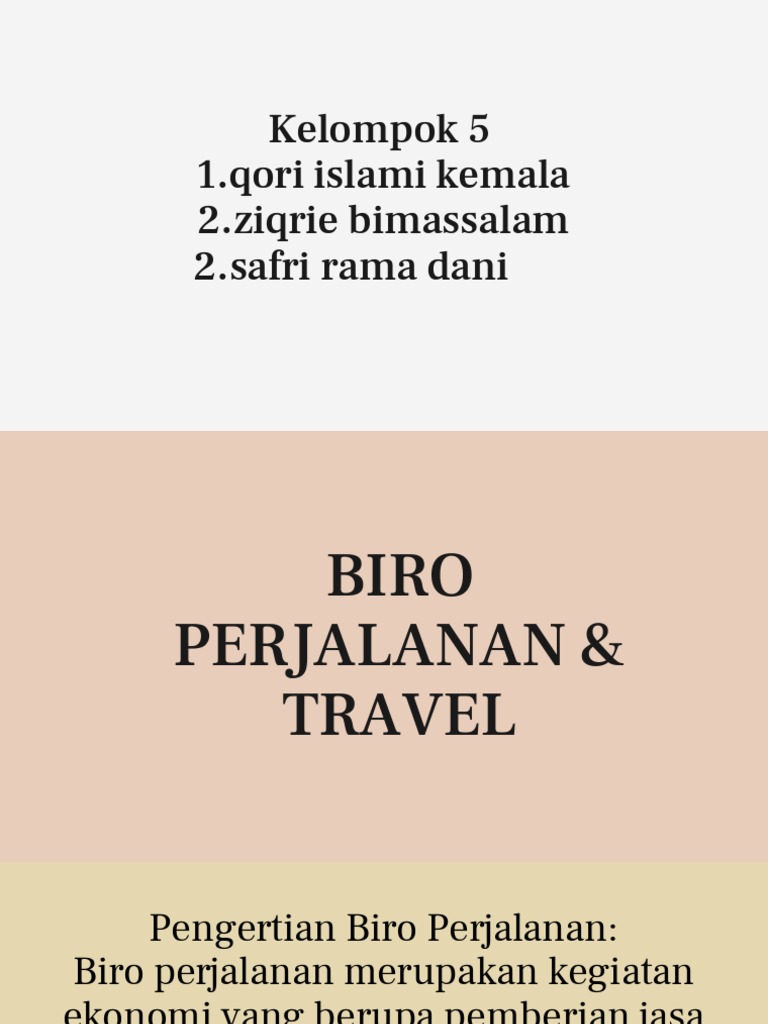 Panduan Mendirikan Biro Perjalanan | PDF | Bisnis