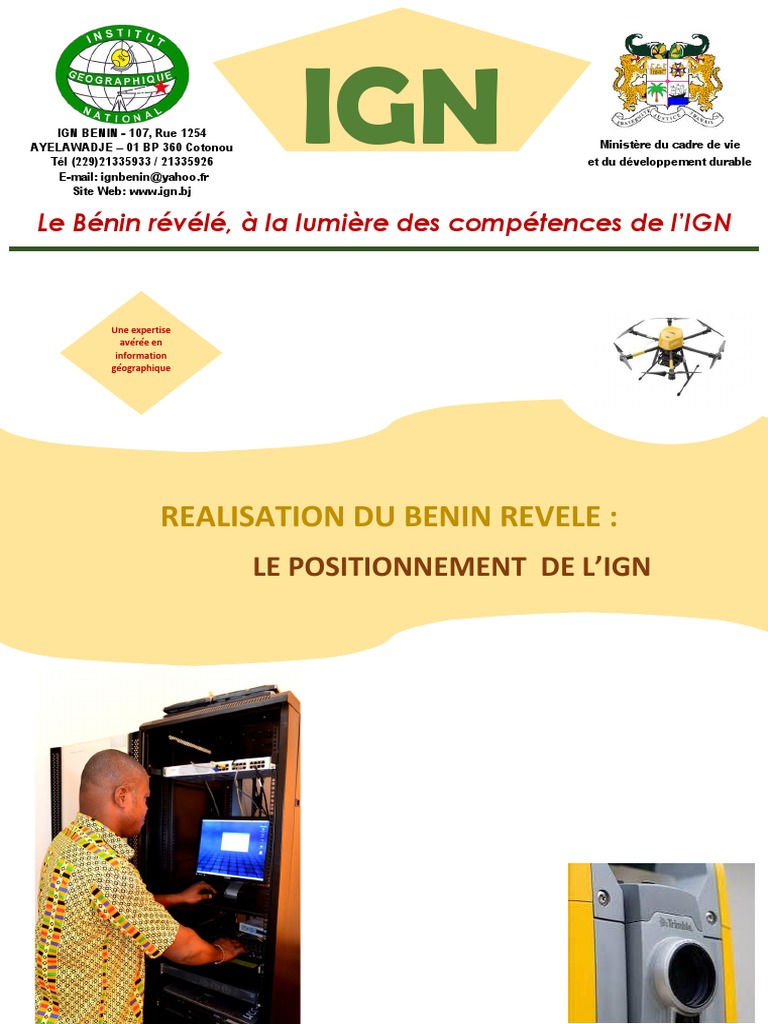 IGN et le Bénin Révélé : Expertise Géographique | PDF | Topographie ...