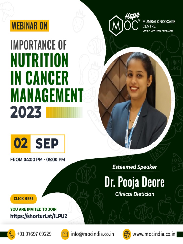 Dr. Pooja Deore Nutrition in Cancer Meet | PDF