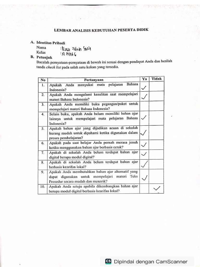 Analisis Kebutuhan | PDF