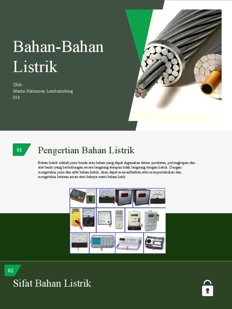 Bahan-Bahan Listrik | PDF | Teknologi & Rekayasa