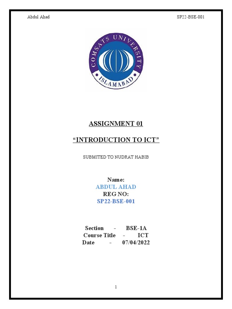 Assignment 1 | PDF | Central Processing Unit | Integrated Circuit Assignment 1 | PDF | Central Processing Unit | Integrated Circuit