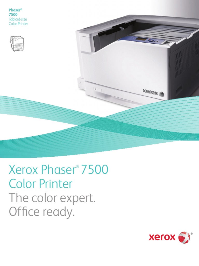 Xerox Phaser 7500 Color Printer: The Color Expert. Office Ready | PDF | Printer (Computing ...