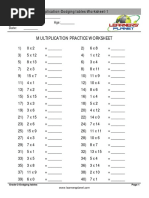 Practice Worksheet: Dodging Tables (2-12) | PDF | Technology & Engineering