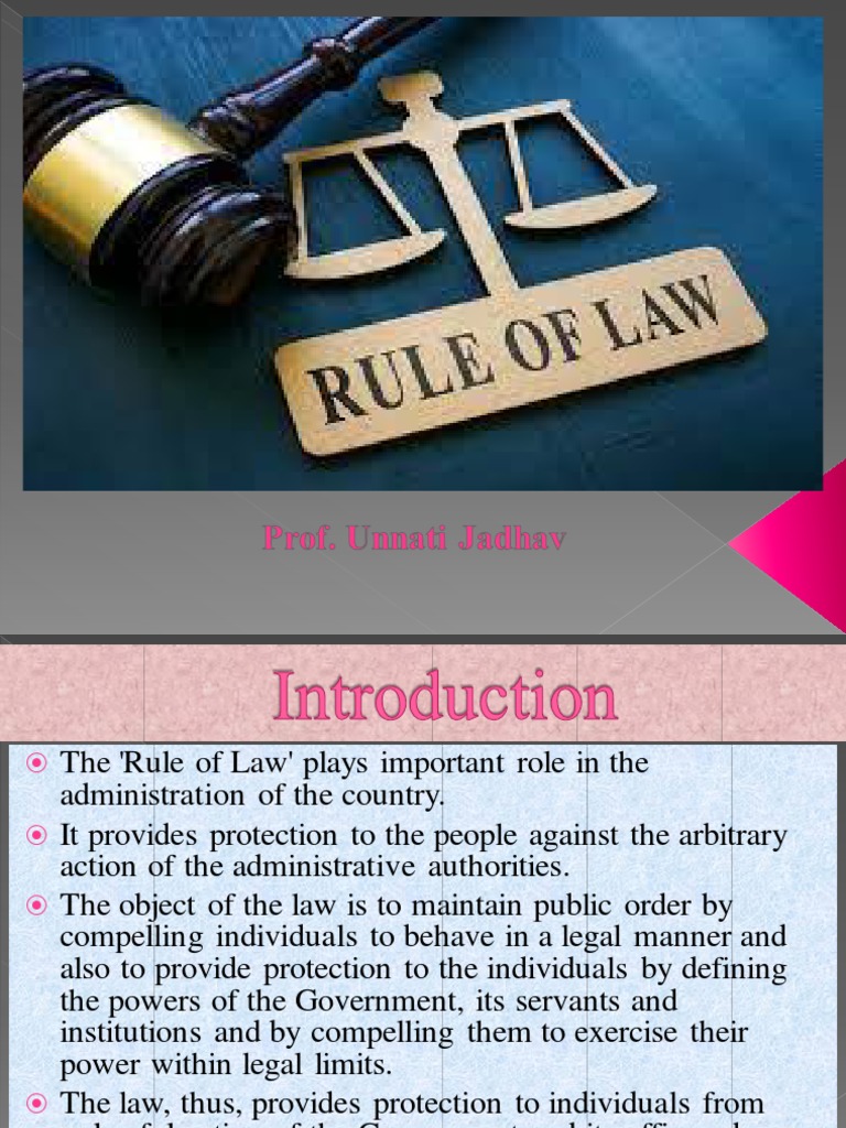 Rule of Law | PDF