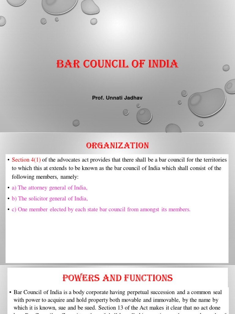Bar Council of India | PDF