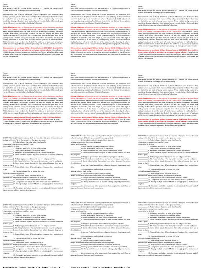 Module 3 | PDF | Symbols | Relativism