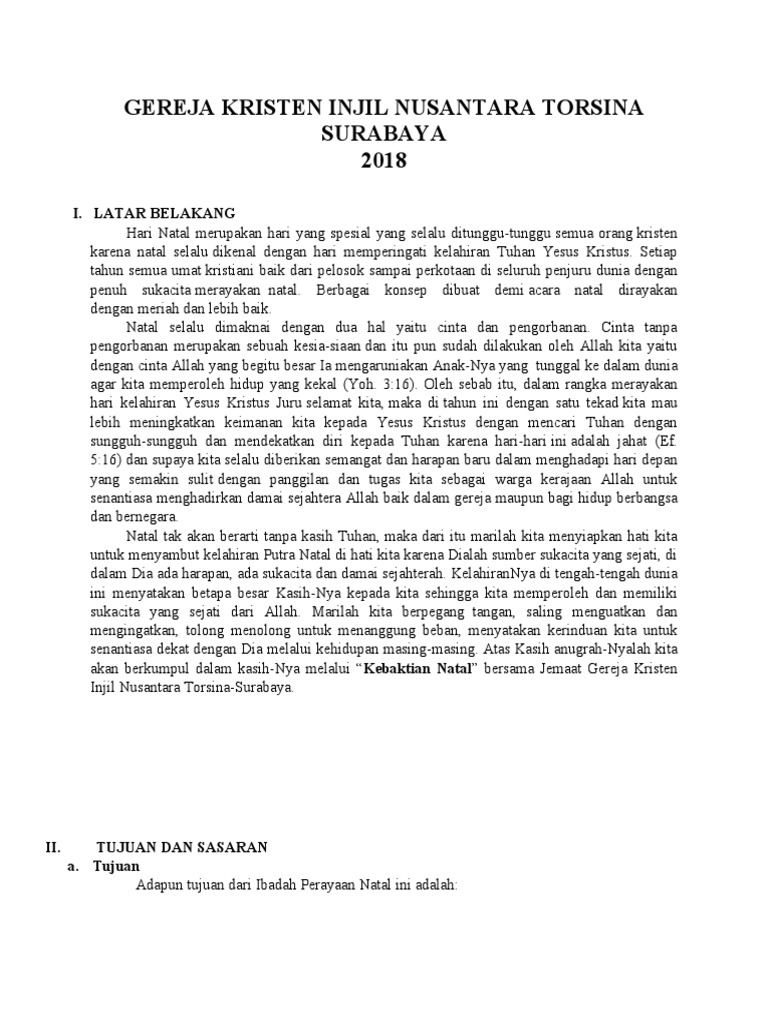 Gereja Kristen Injil Nusantara Torsina | PDF | Agama & Spiritualitas