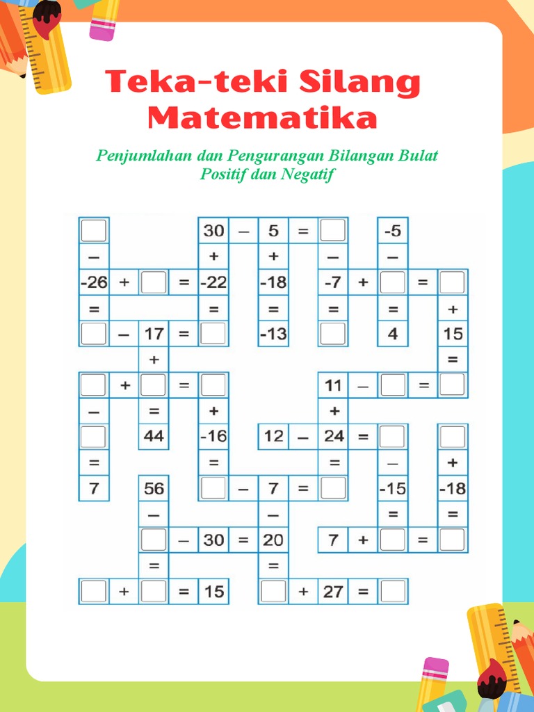 Teka-Teki Silang Matematika | PDF