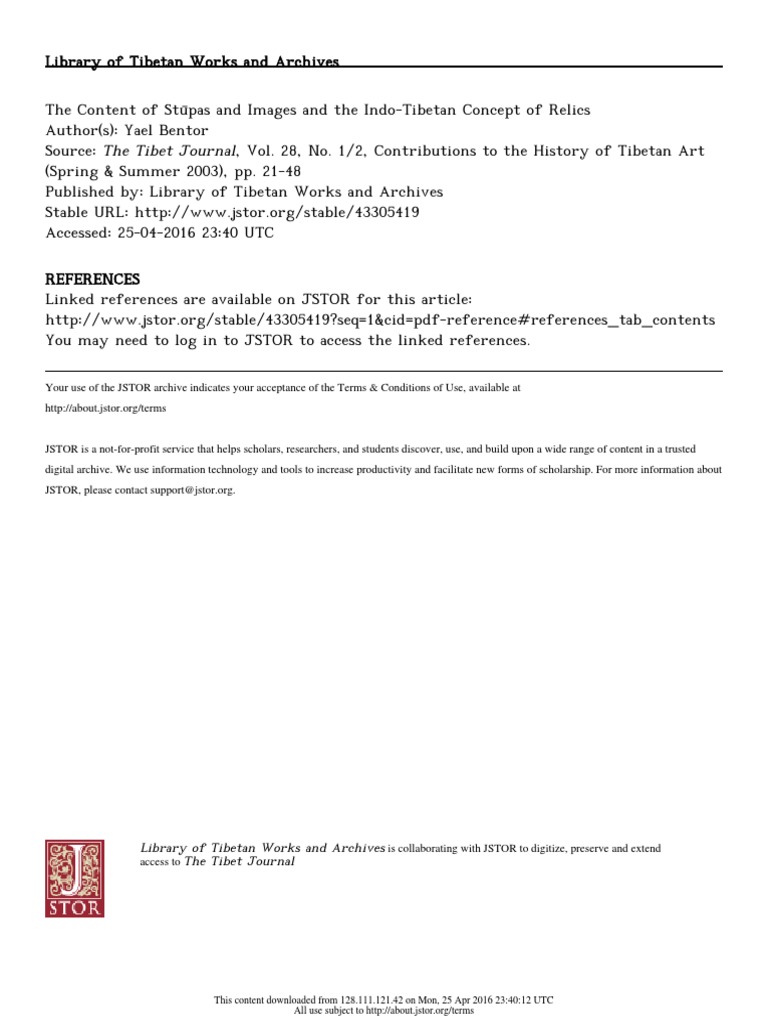 The Content of Stūpas and Images and The Indo-Tibetan Concept of Relics | PDF | Buddhist Texts ...