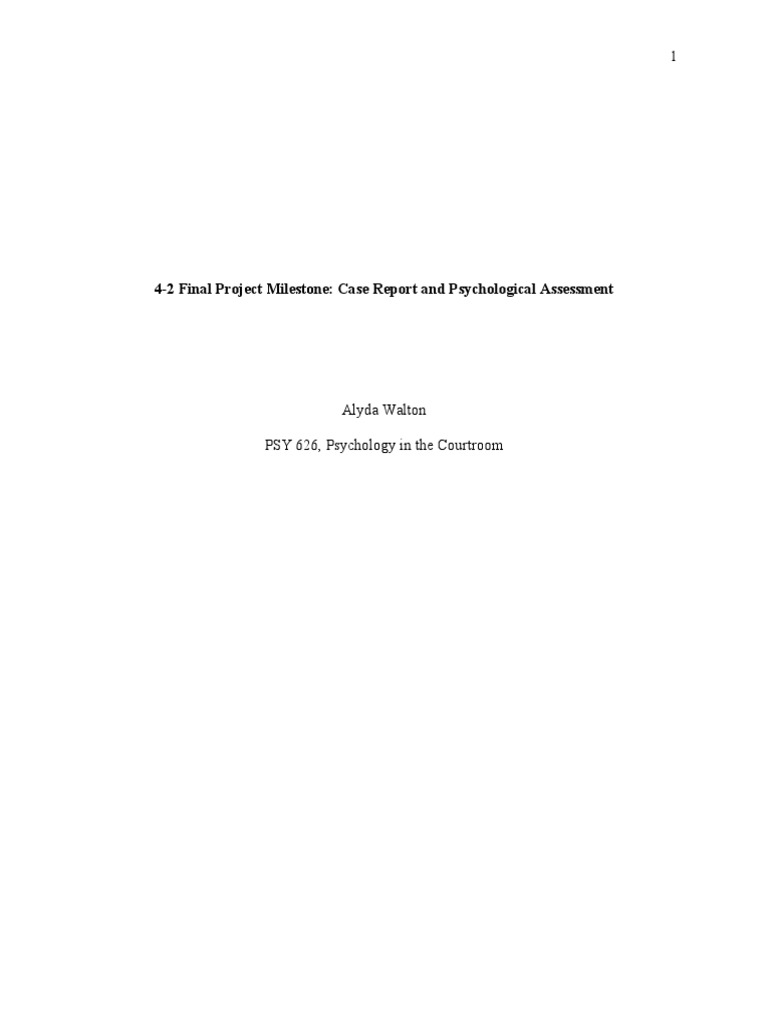 PSY 626 Module Four Milestone Two | PDF | Dialectical Behavior Therapy ...