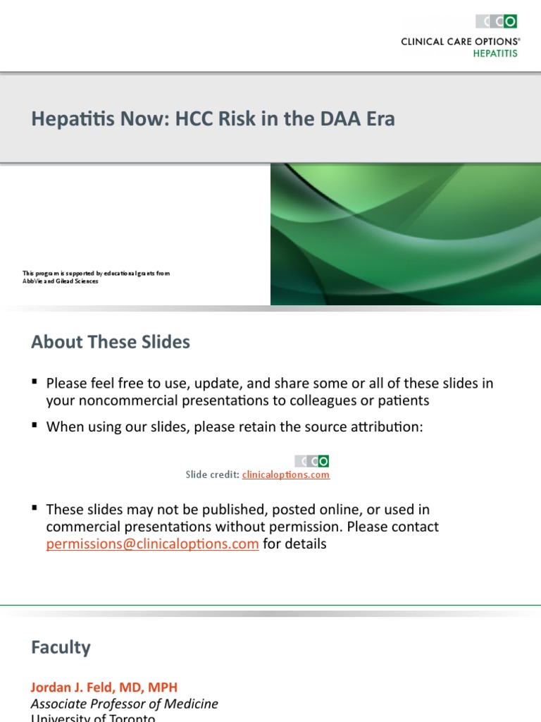 Hcc Cco Hepatitisnow2019 Hcc Slides Pdf Hepatitis C Cirrhosis