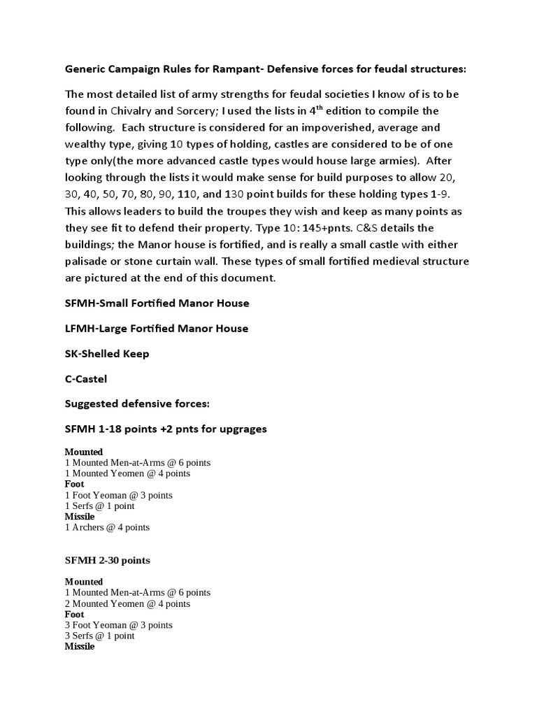 Defensive Forces & Medieval Fortifications | PDF | Castle | Fortification