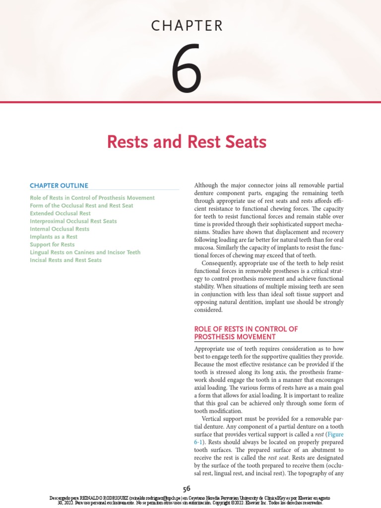 6 Rests and Rest Seats | PDF