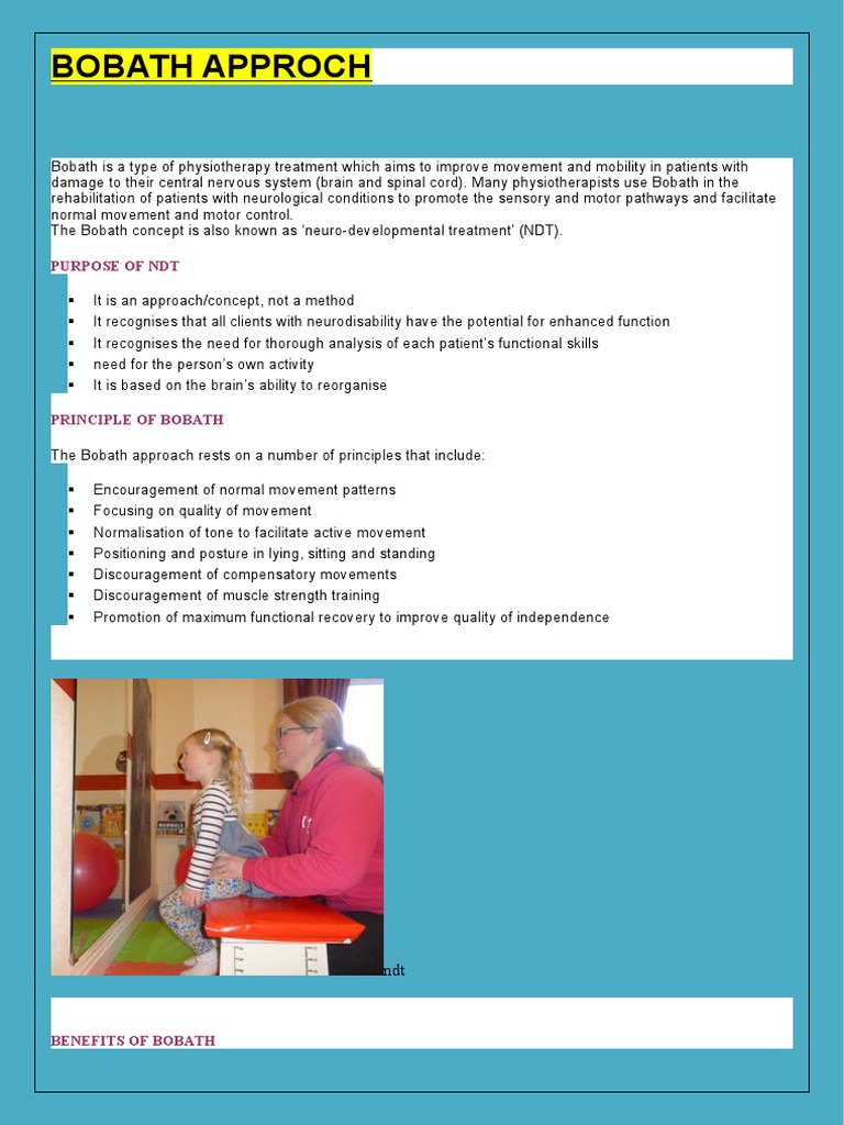 Bobath Approch | PDF | Health Care | Clinical Medicine