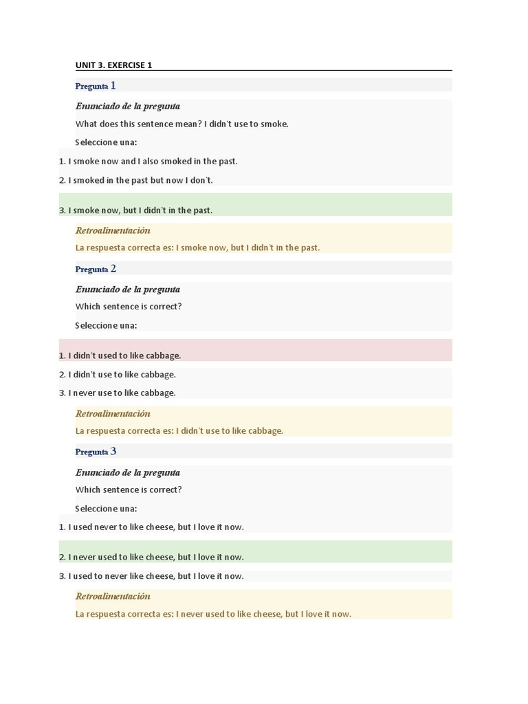 Exercise 01 - Unit 3 | PDF