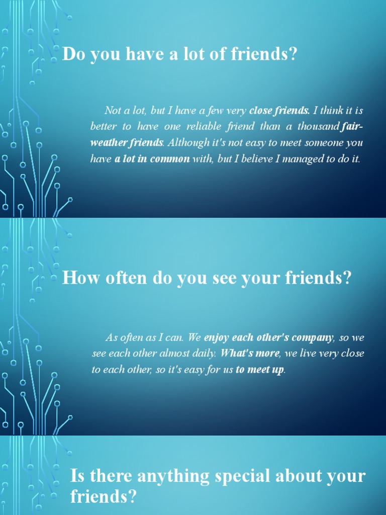 Friends Presentation | PDF | Wellness