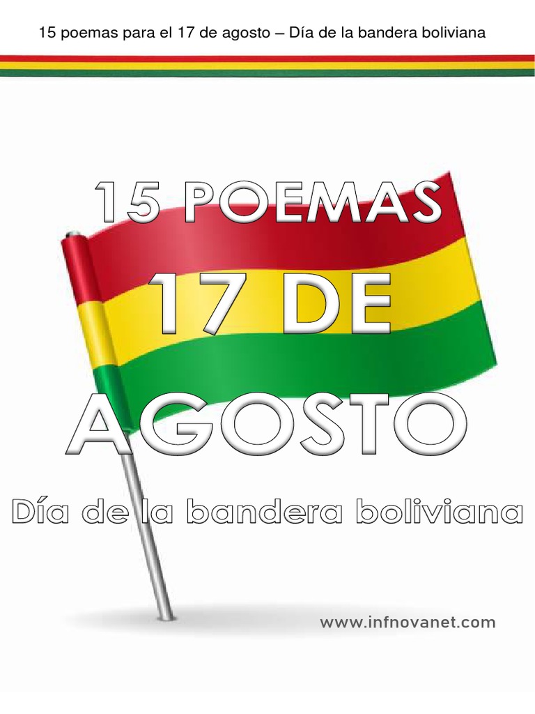 15 Poemas para El Día de La Bandera Boliviana | PDF | Bolivia | Rojo 15 Poemas para El Día de La Bandera Boliviana | PDF | Bolivia | Rojo