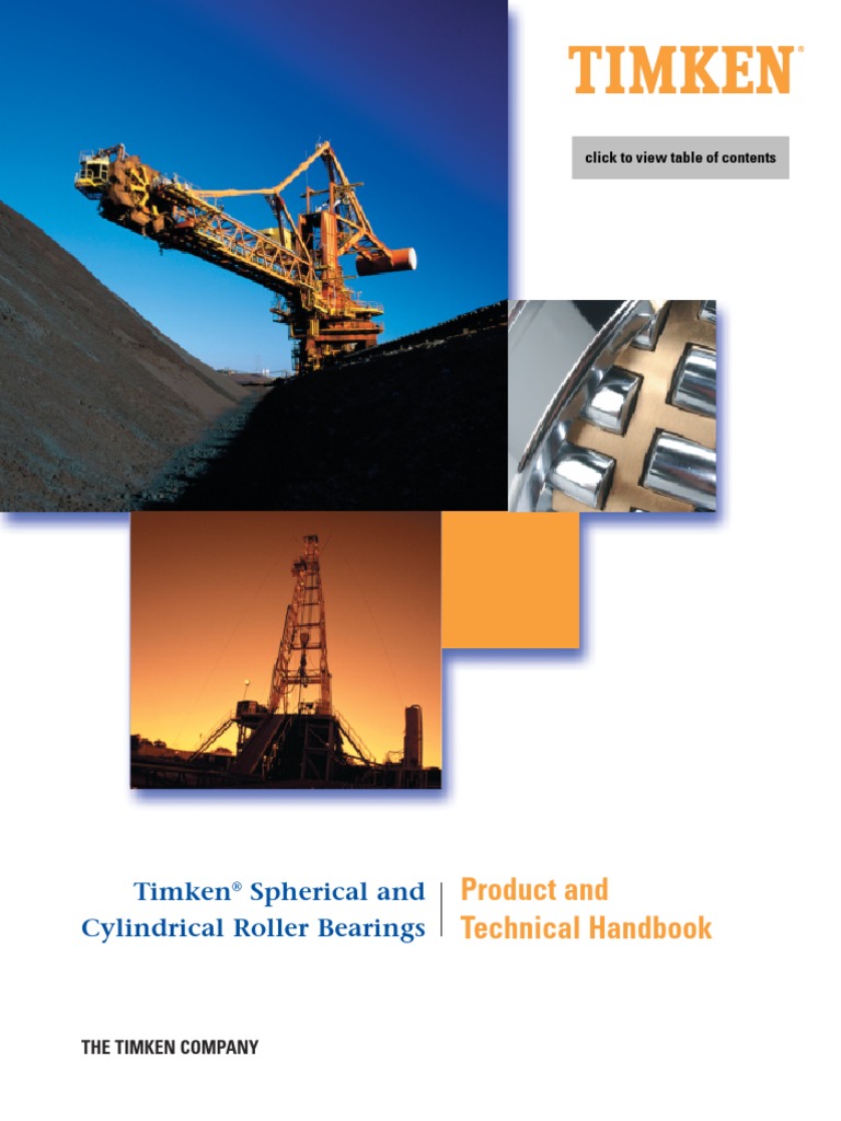 Timken Roller-Spherical Bearings | PDF | Bearing (Mechanical) | Applied ...