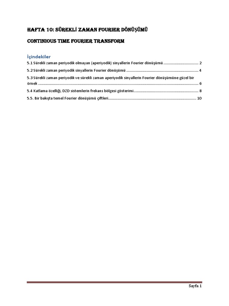 HAFTA10 AcikDers | PDF