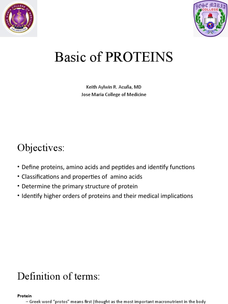 Basic of Proteins - JMCM | PDF | Protein Structure | Chromatography