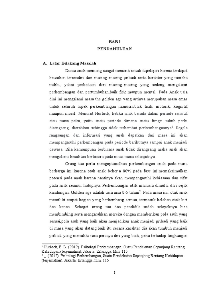 Pentingnya Pola Asuh pada Anak Usia Dini | PDF | Pengembangan Diri